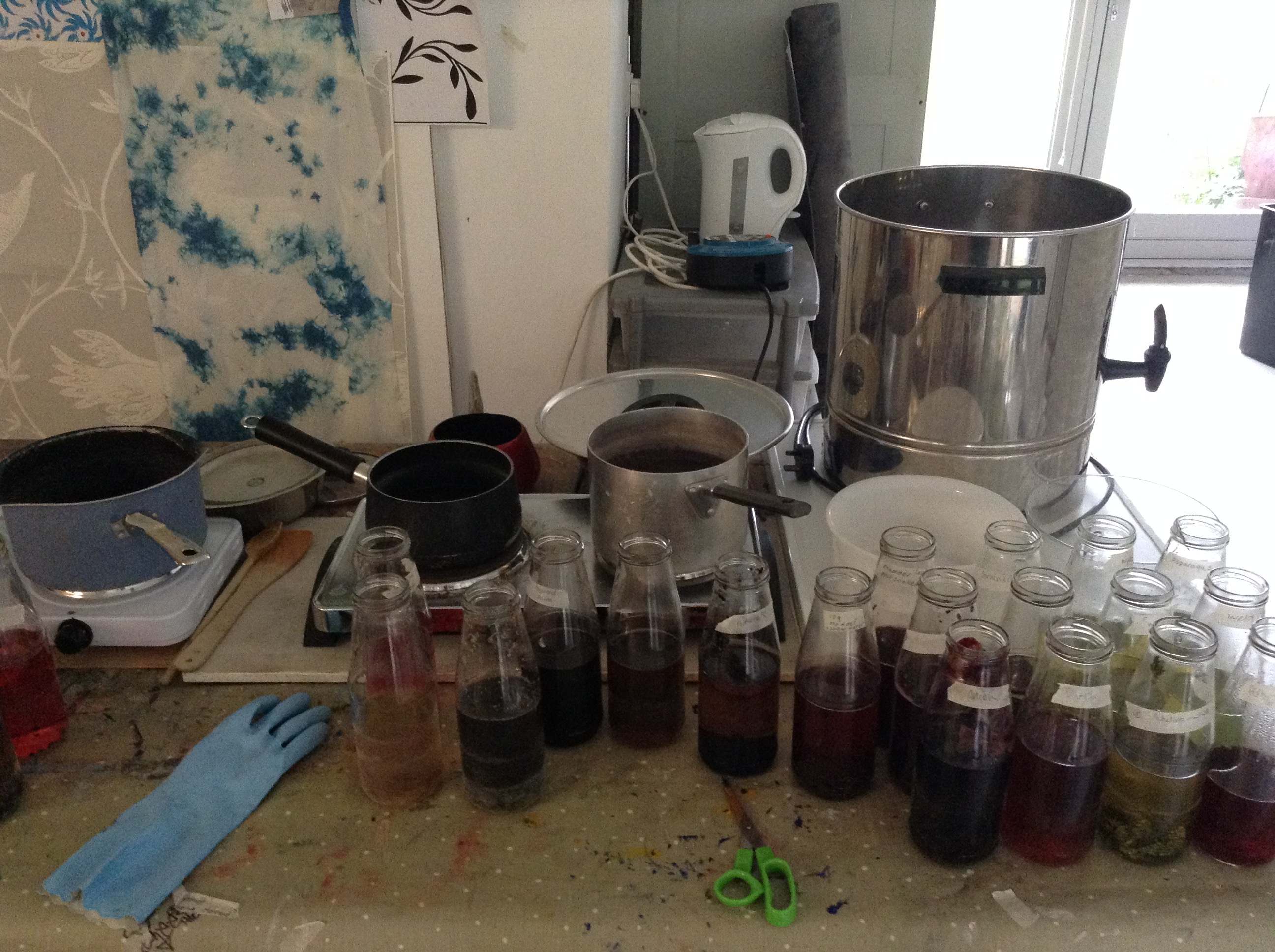 Natural dyes – extracting colour and dyeing wool at The Tallet studio ...